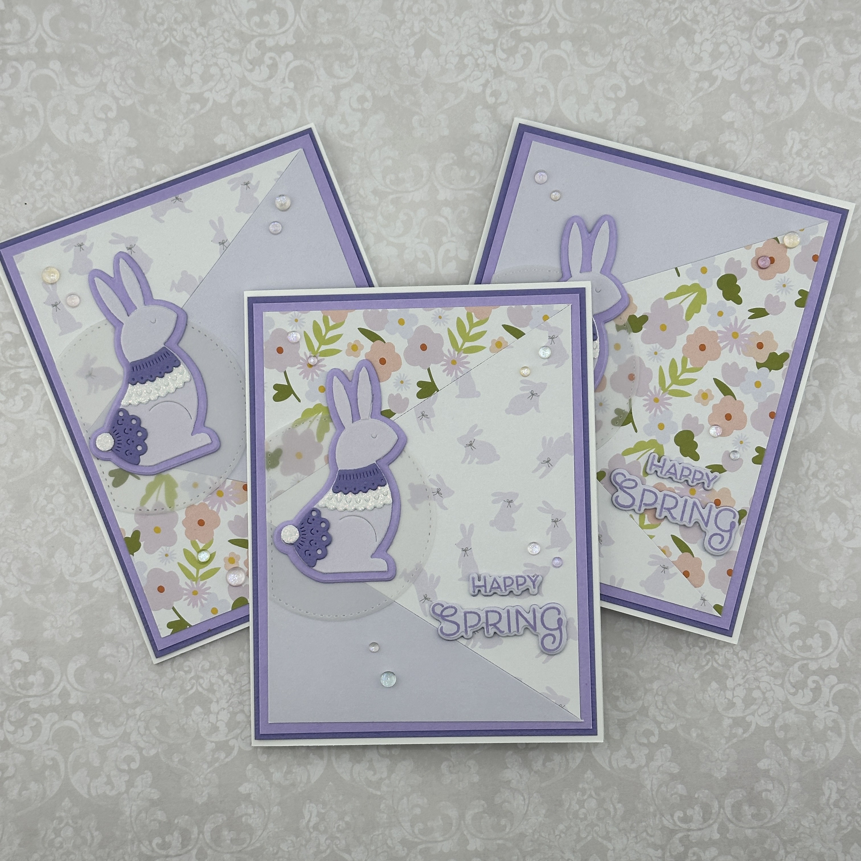 Beautiful Spring Easter Stack Cut Shuffle Cards